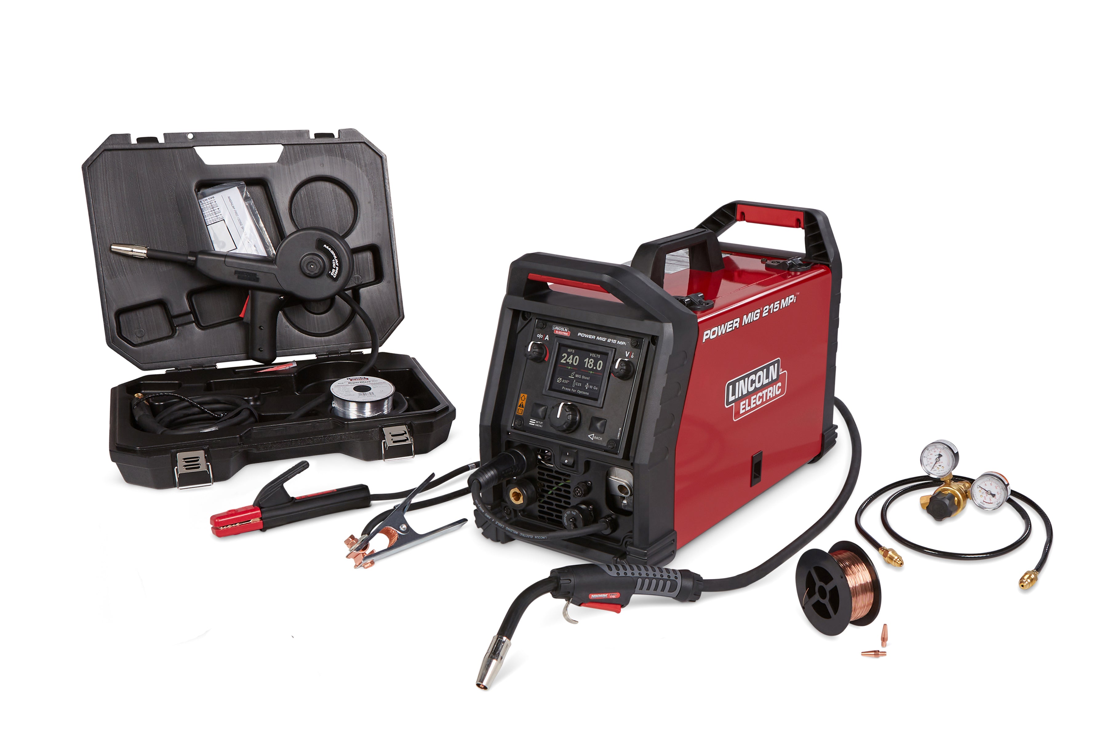 Lincoln POWER MIG® 215 MPi™ Multi-Process Welder - Aluminum One Pak ...