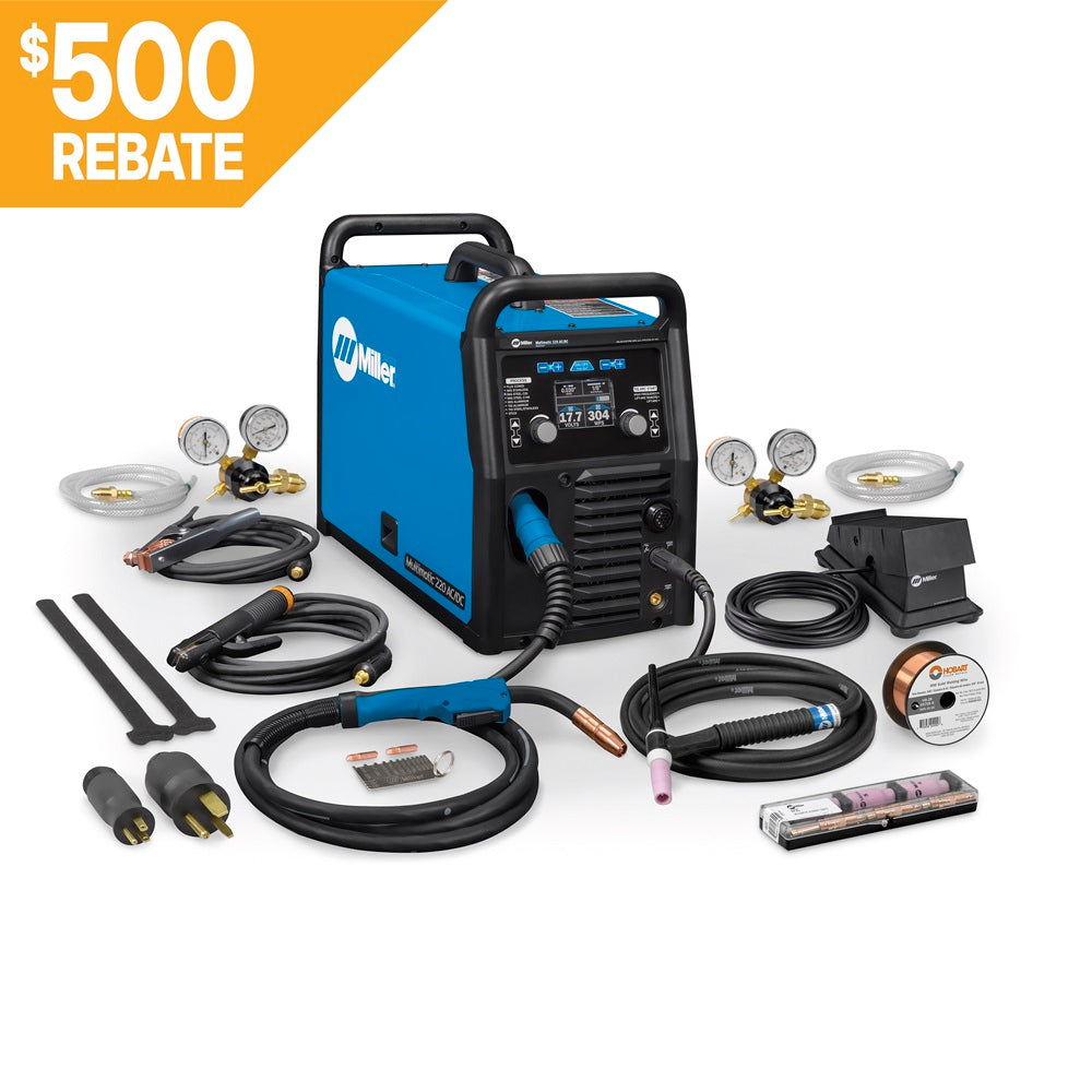 Miller Multimatic 220 AC/DC Multiprocess Welder - 907757 – Welding Store