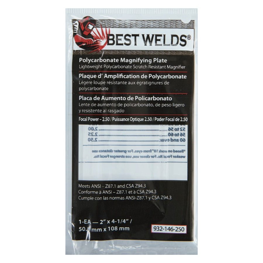 Best Welds Mag Cheater Lens 2" x 4-1/4" Polycarb. – Welding Store
