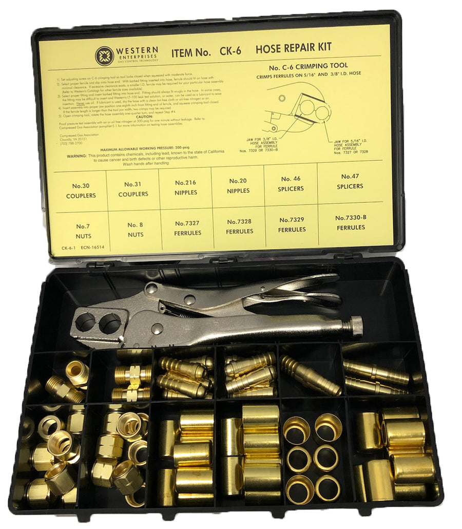 Gas Hose Repair Kits | Fittings, Crimping Tool, Brass | Shop Online ...